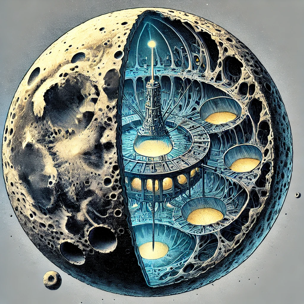 The Hollow Moon Theory